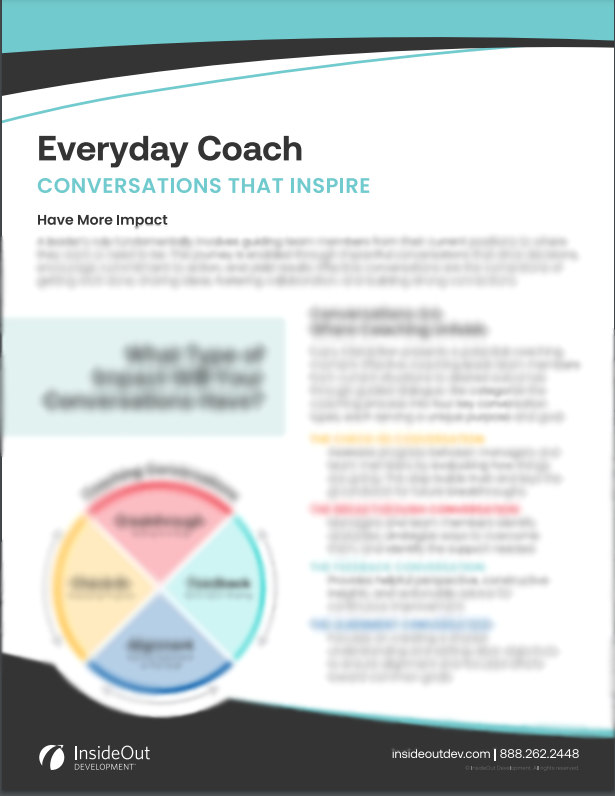 Coaching Conversation Job Aid