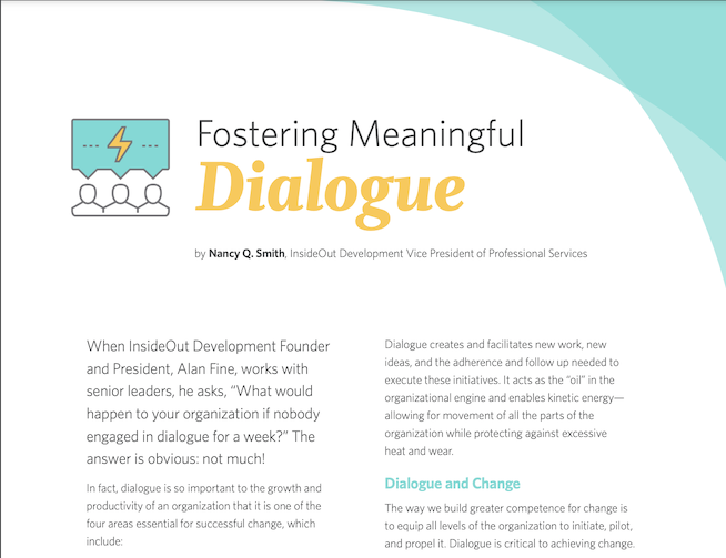 White Paper: Fostering Meaningful Dialogue