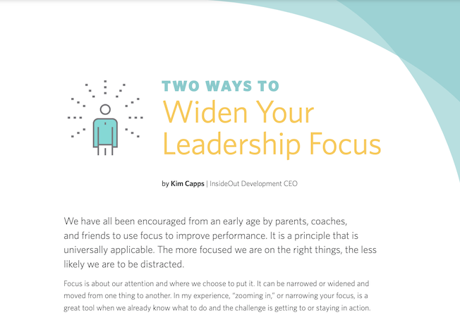 White Paper: Two Ways to Widen Your Leadership Focus